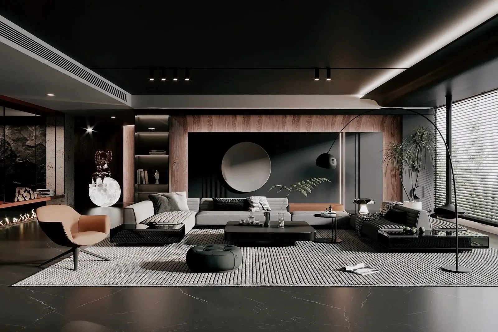 Mê Mẩn Với Mẫu Thiết Kế Phòng Khách 50m2 Sang Trọng